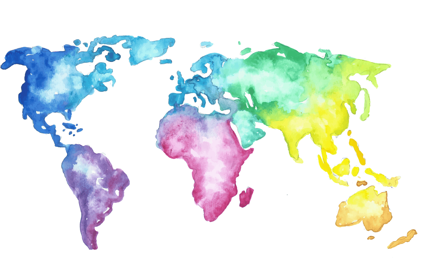 mapa mundo acuarela guias de viaje gen viajero